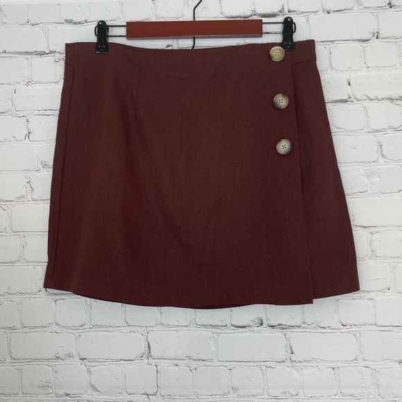 Modcloth | Skirts | Nwt Modcloth Grammar Glam Burgundy Mini Skirt Size ...